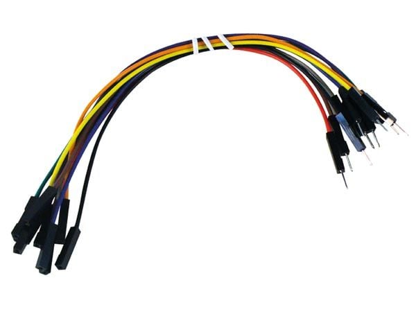 Velleman JUMPER WIRE - ONE PIN MALE TO FEMALE - 5.9" (10 pcs) | RATO ...
